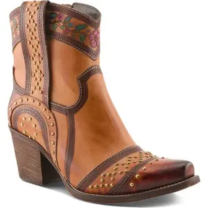 SPRING STEP SHOES Saddleup Western Boot - Camel Multi