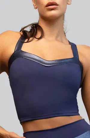 Metallic Bra Sports Bras