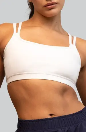White Racerback Bra Sports Bras
