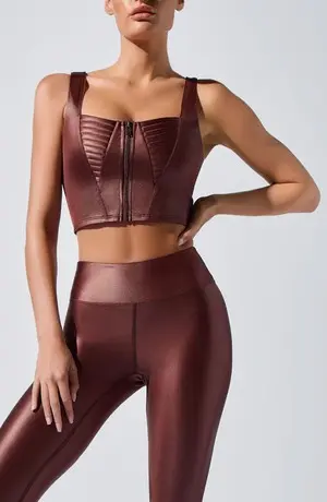 Heroine Sport Celine Crop Camisole - Henna