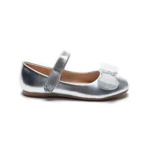 TULLEEN Lydia Bow Flats - Silver
