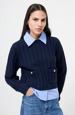French Connection Collared Layered Sweater
