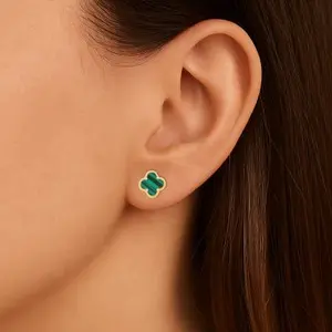 DONATELLO GIAN Clover Bracelet And Earrings Set