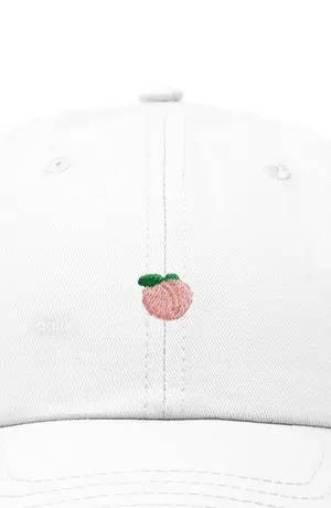DALIX Lil Peach Dad Cap - White