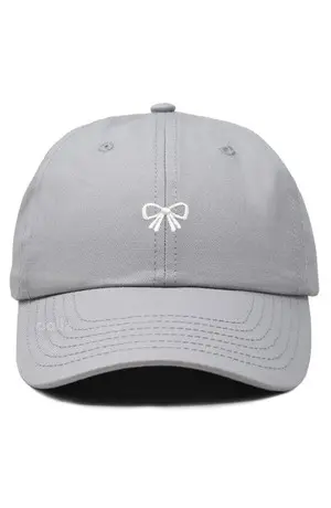 DALIX Bow Dad Cap Gray