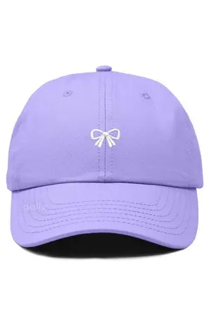 DALIX Bow Dad Cap - Lavender