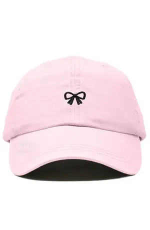 DALIX Bow Dad Cap - Washed Pink