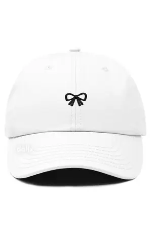 DALIX Bow Dad Cap - White