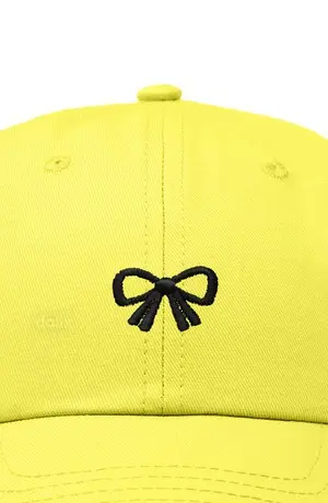 DALIX Bow Dad Cap - Yellow