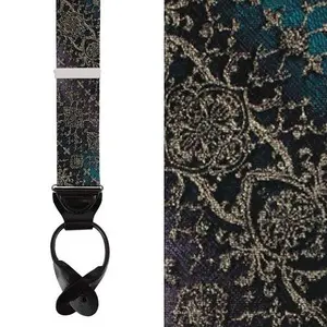 Trafalgar Brocade Silk Button End Novelty Brace - Multiple
