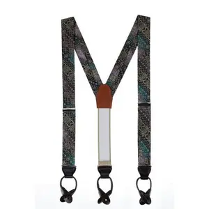 Trafalgar Brocade Silk Button End Novelty Brace - Multiple