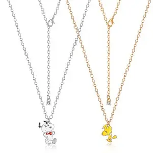 PEANUTS Snoopy & Woodstock Friendship Necklace Set