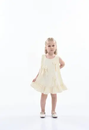 MIMI TUTU Bow Dress - Ivory