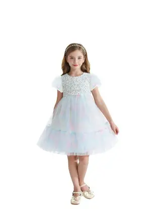 MIMI TUTU Sequin Tulle Dress
