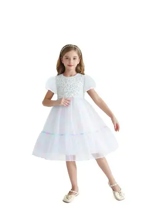 MIMI TUTU Sequin Tulle Dress