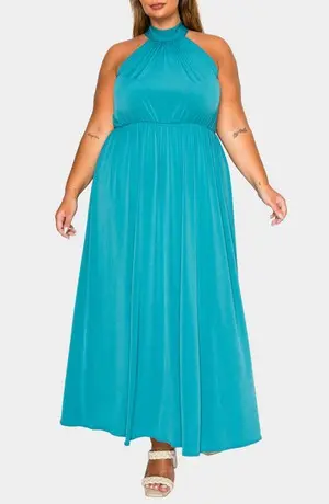L I V D Cassia Maxi Dress - Teal