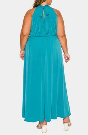 L I V D Cassia Maxi Dress - Teal