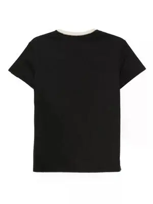 MUGLER Contrast-collar Cotton T-shirt