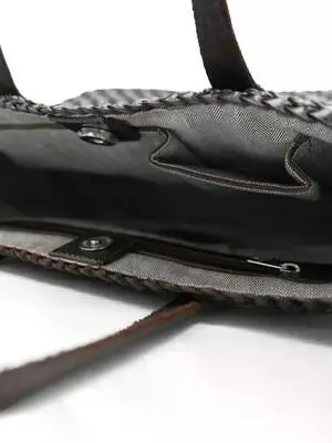 Dragon Diffusion Woven Leather Shoulder Bag