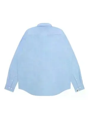 AAPE BY *A BATHING APE Logo-patch Oxford Shirt - Blue