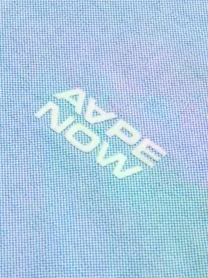 AAPE BY *A BATHING APE Logo-patch Oxford Shirt - Blue