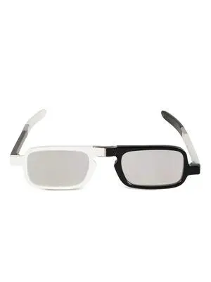 KADOR Poket Colour-block Rectangle Glasses - Black