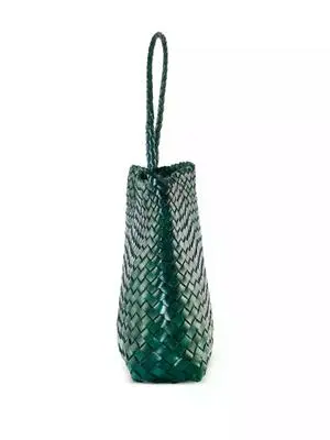 Dragon Diffusion Woven Leather Shoulder Bag