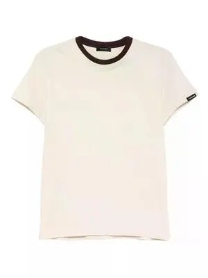 MUGLER Ribbed-trim T-shirt