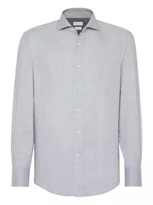 Brunello Cucinelli Chevron Long-sleeves Shirt