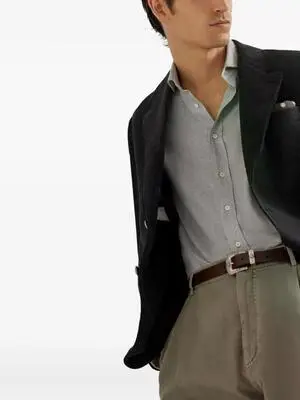 Brunello Cucinelli Chevron Long-sleeves Shirt