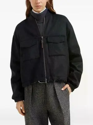 Brunello Cucinelli Zip-front Jacket With Pockets