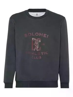 Brunello Cucinelli Graphic Print Sweatshirt - Grey