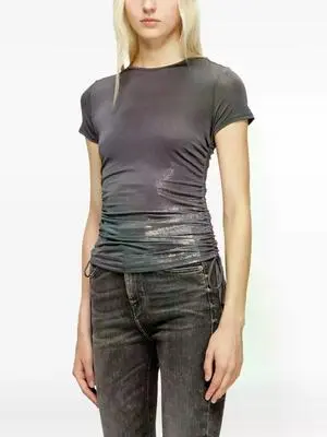 DIESEL® Metallic-detail Cinched Top - Grey