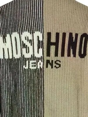 Moschino Two-tone Ribbed Cardigan