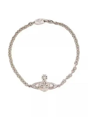 VIVIENNE WESTWOOD Mini Bas Relief Chain Bracelet - Silver