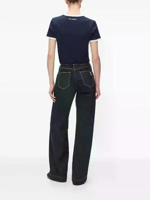 Karl Lagerfeld Ikon-patch Ribbed T-shirt