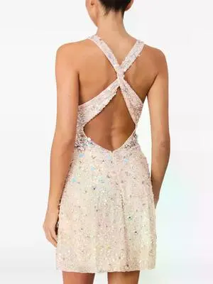 Jenny Packham Sequin Embellished Mini Dress