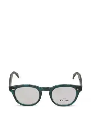 KADOR Woody Round-frame Glasses - Black