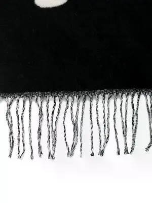 Marc Jacobs Marc Is Joy Fringed Scarf - Black