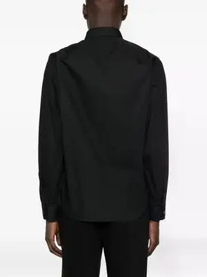 Versace Logo-plaque Cotton Shirt