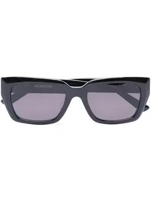 Balenciaga Logo Square-frame Sunglasses