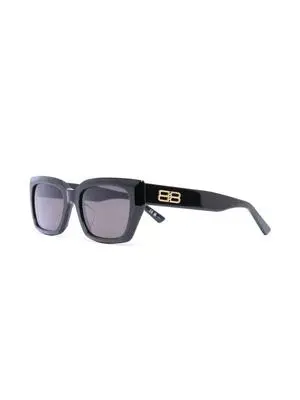 Balenciaga Logo Square-frame Sunglasses