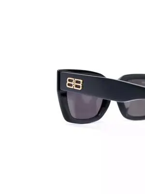 Balenciaga Logo Square-frame Sunglasses