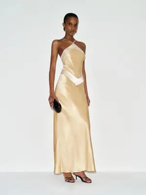slim fit dress slacks GIA Chic A-Line Pleated Long Sleeves Satin Formal Dresses, Burnt Orange