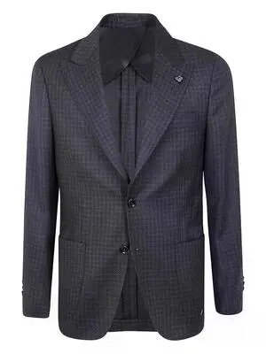 LARDINI Houndstooth-pattern Blazer