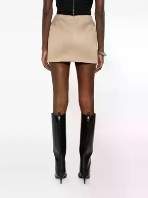 MUGLER Panelled Skirt - Neutrals