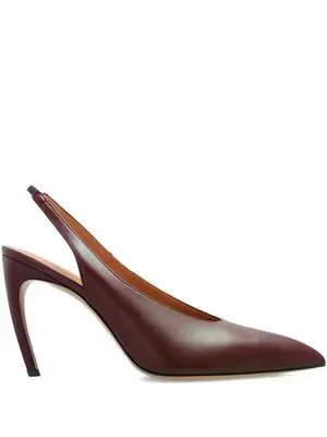 Attico 11mm Pointed-toe Slingback Pumps