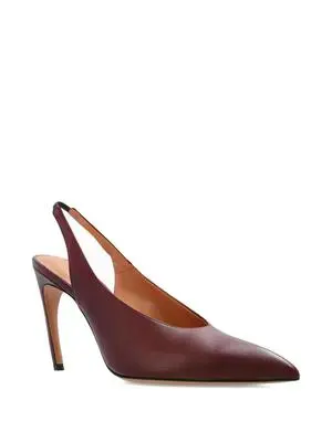 Attico 11mm Pointed-toe Slingback Pumps