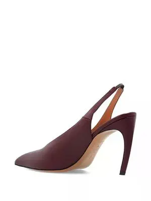 Attico 11mm Pointed-toe Slingback Pumps