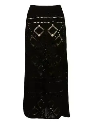 AKEP Crochet-pattern Midi Skirt